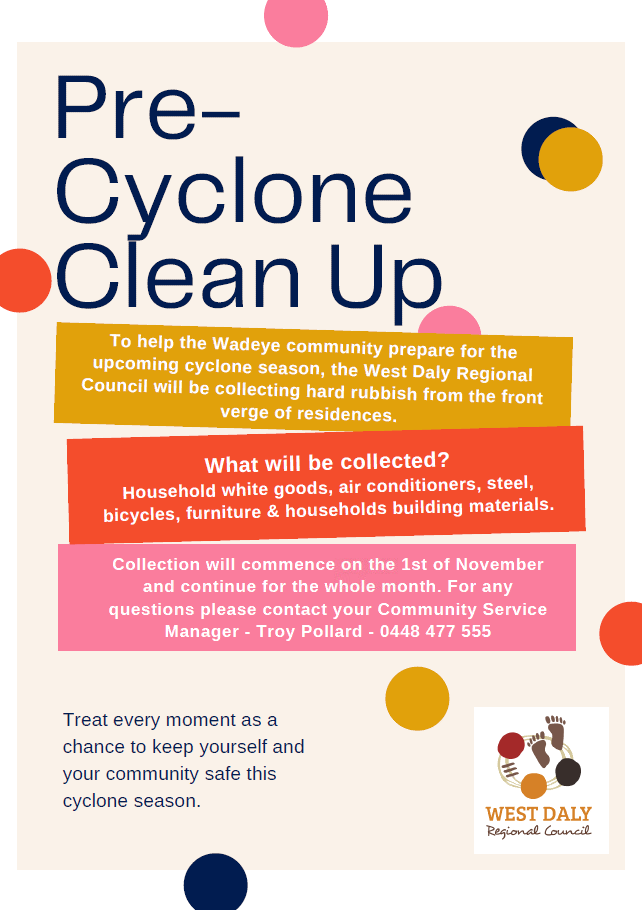 West Daly Pre-Cyclone Clean Up | West Daly Regional Council