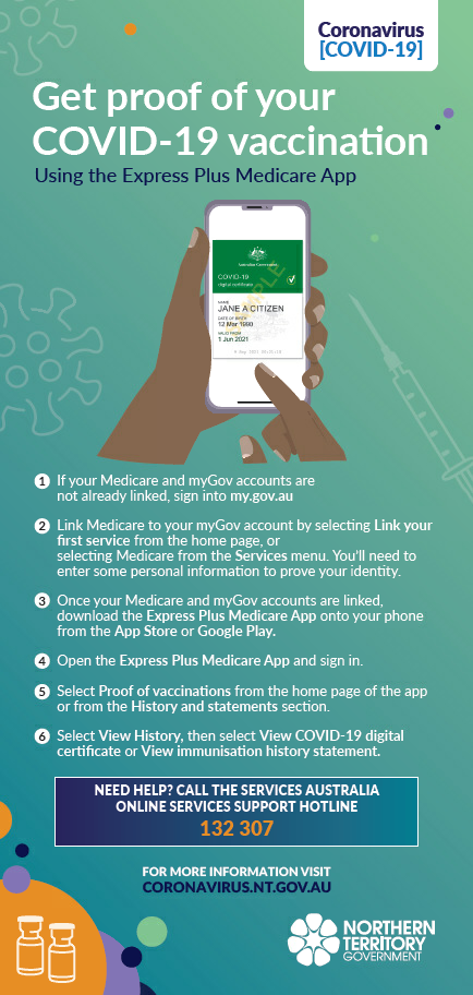 Get proof of your COVID-19 vaccination | West Daly Regional Council